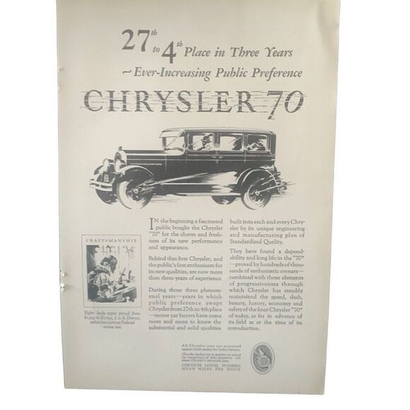 Chrysler | Accents | Vintage 927chrysler 7 Increasing Public ...